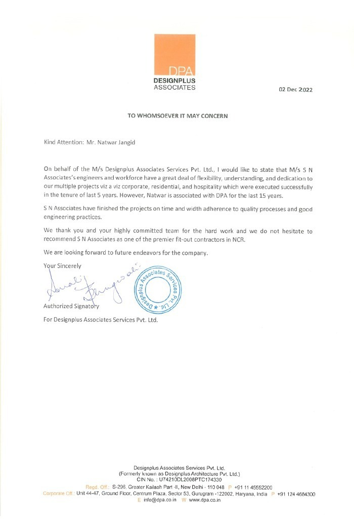 SN Associates: Premium Fit-Out Contractor Company